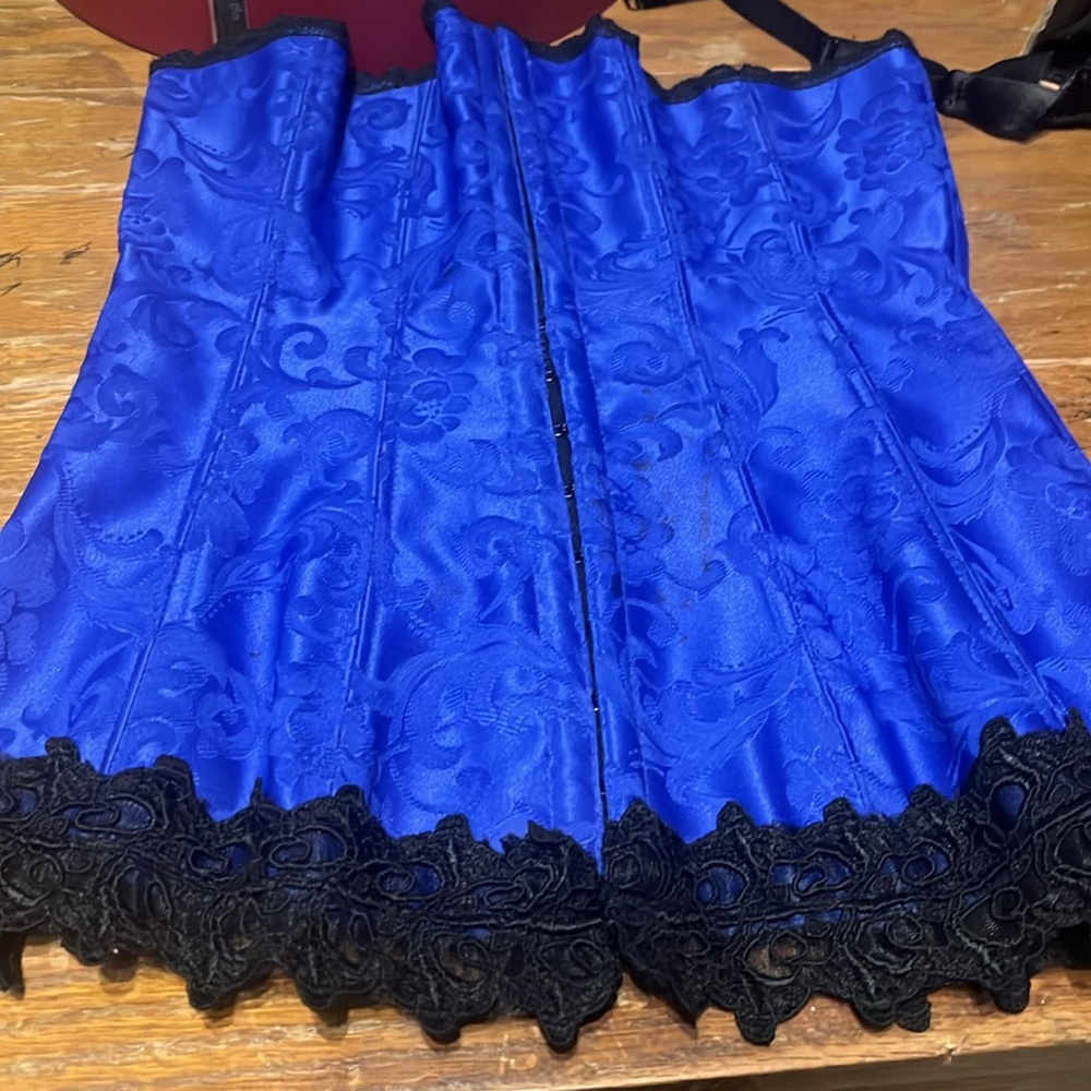 Fredericks Of Hollywood Royal Blue Corset - Gem